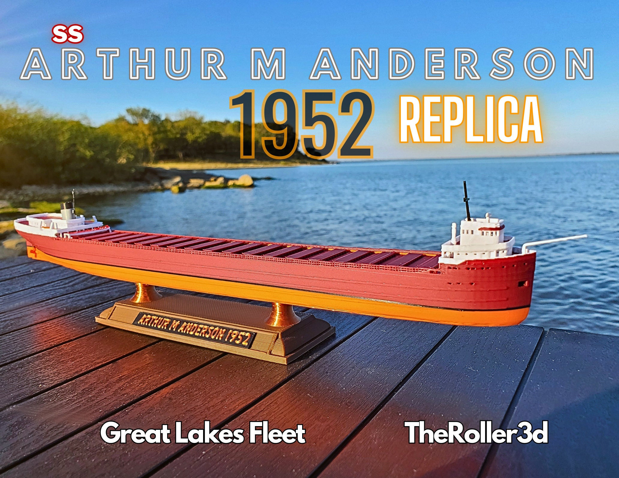 ARTHUR M. ANDERSON 1952 Model High Detail 1 Foot in Length - Etsy