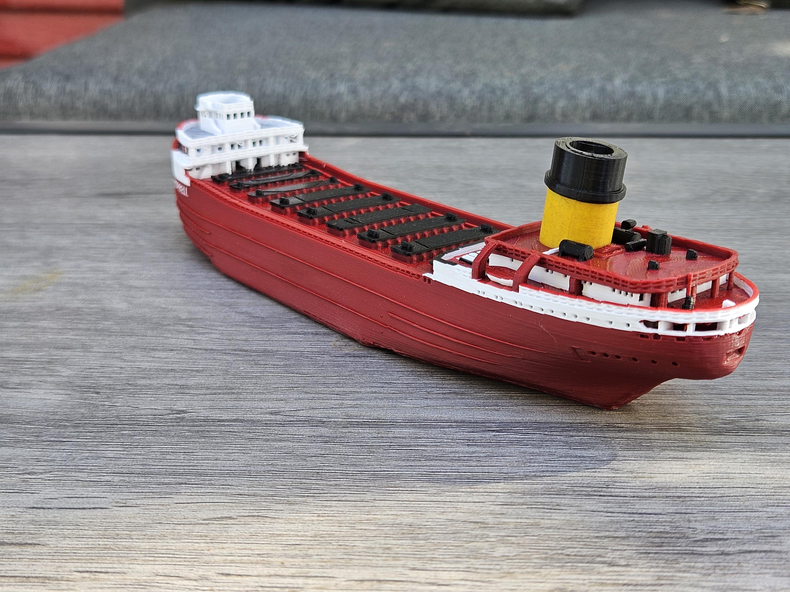 Daniel J. Morrell Bathtub Boat, Floating Freighter Model Ship and ...