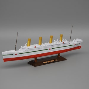 HMHS Britannic Model 2019 Design by Theroller3d, 1 Foot in Length - Etsy