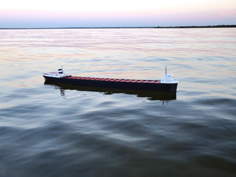 Great Lakes Freighter Model Ship 2-pack – Edmund Fitzgerald & William ...