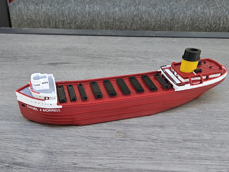 Daniel J. Morrell Bathtub Boat, Floating Freighter Model Ship and ...