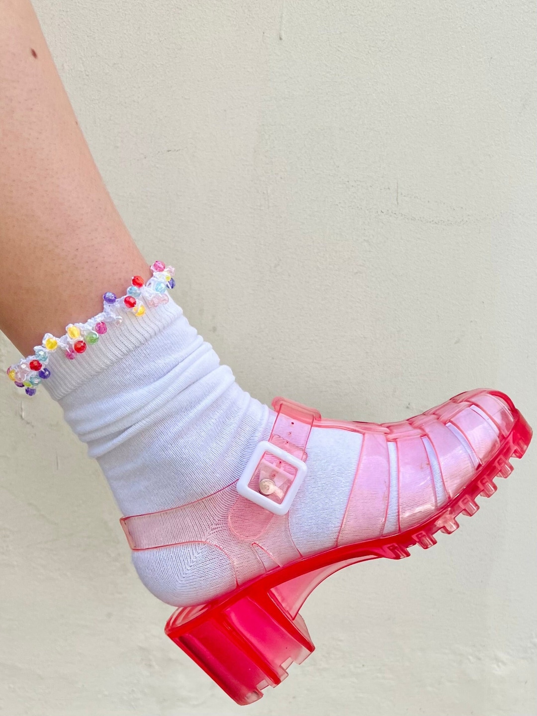 Beaded Socks Crochet Pattern | Easy Crochet Project, Beginner Friendly ...