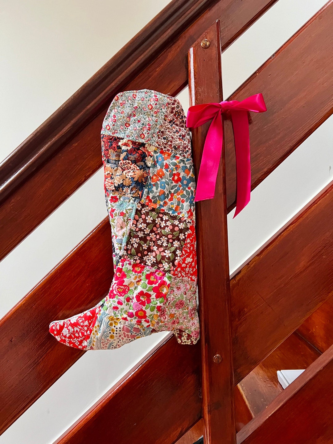 Quilted Cowgirl Boot Stocking Sewing Pattern | Beginner Friendly ...