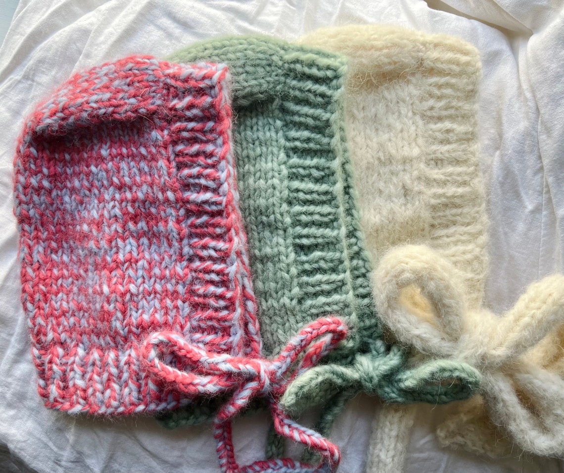 Big City Bonnet Knitting Pattern Adult Bonnet Beginner - Etsy