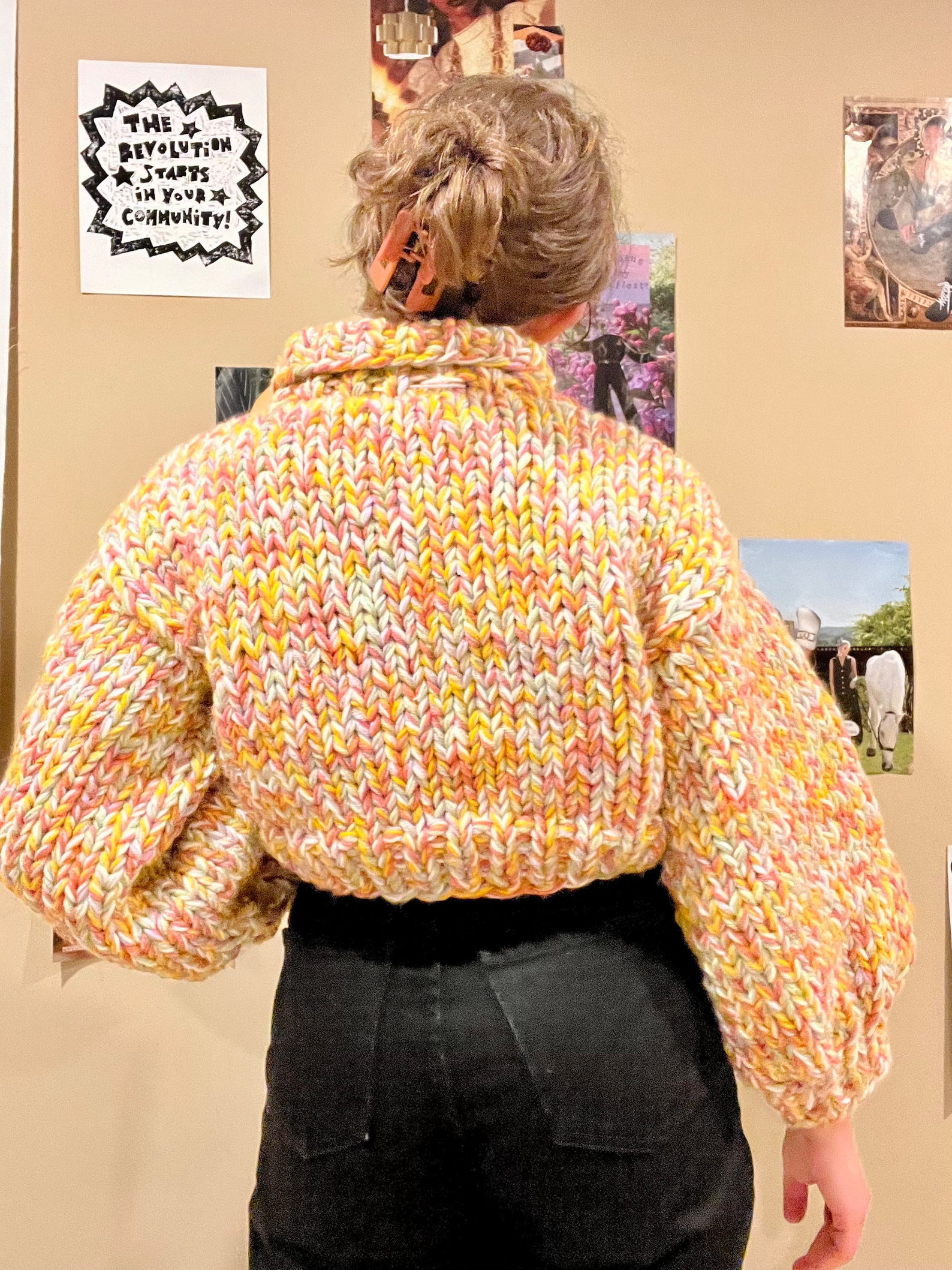 Material Girl Sweater Knitting Pattern | Beginner Friendly Chunky ...