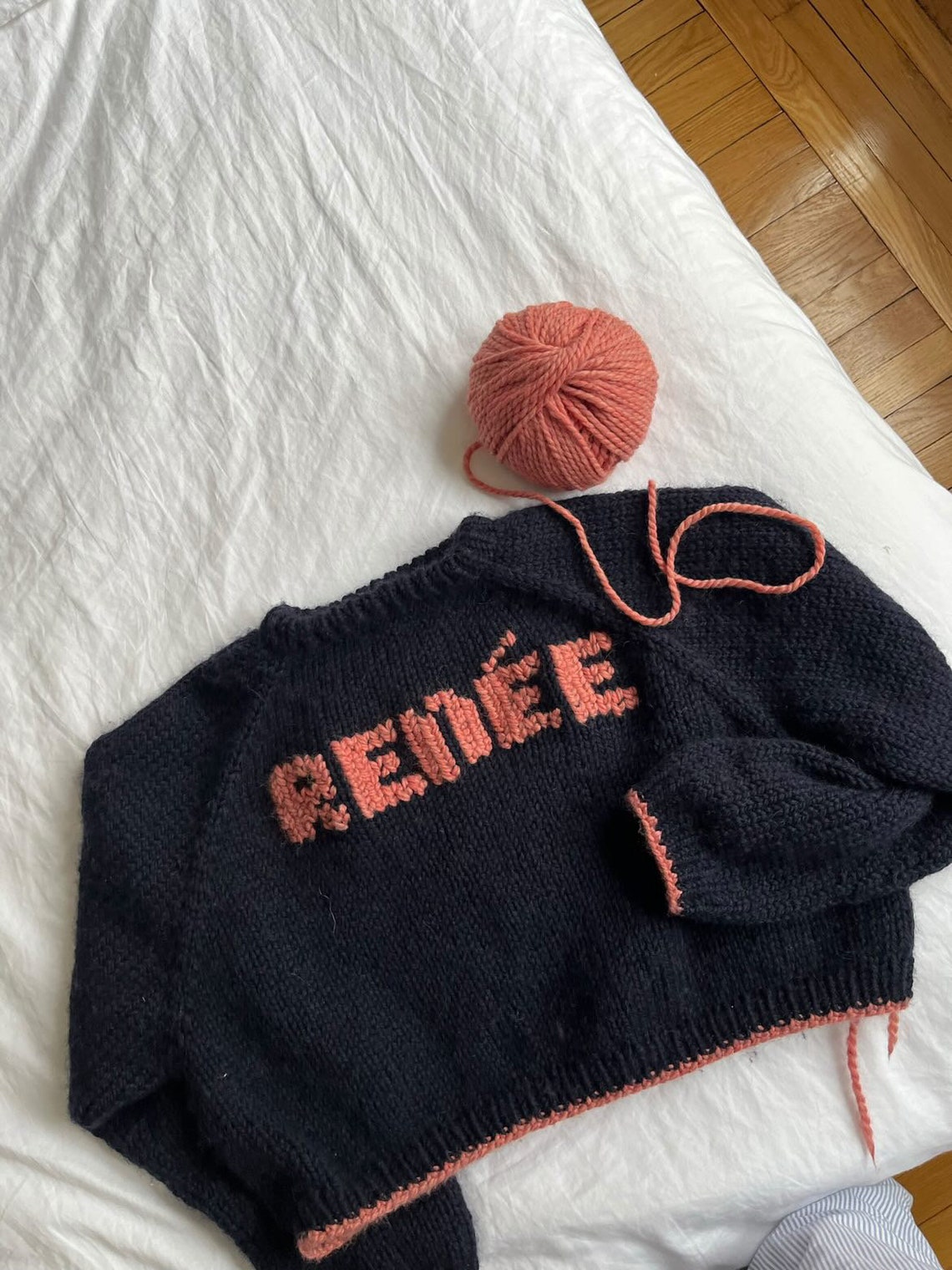The Boyfriend Sweater Knitting Pattern | Customizable Name Sweater ...