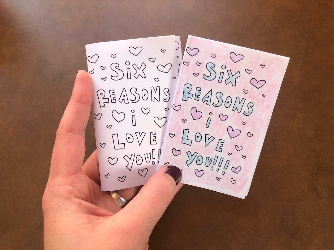 6 Things I Love About You! | Coloring Book Zine, Digital Zine ...