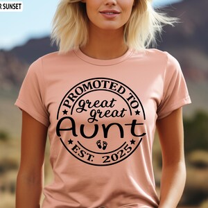 Promoted to Great Great Aunt Shirt, Aunt Shirt, Aunt Gifts, Pregnancy ...