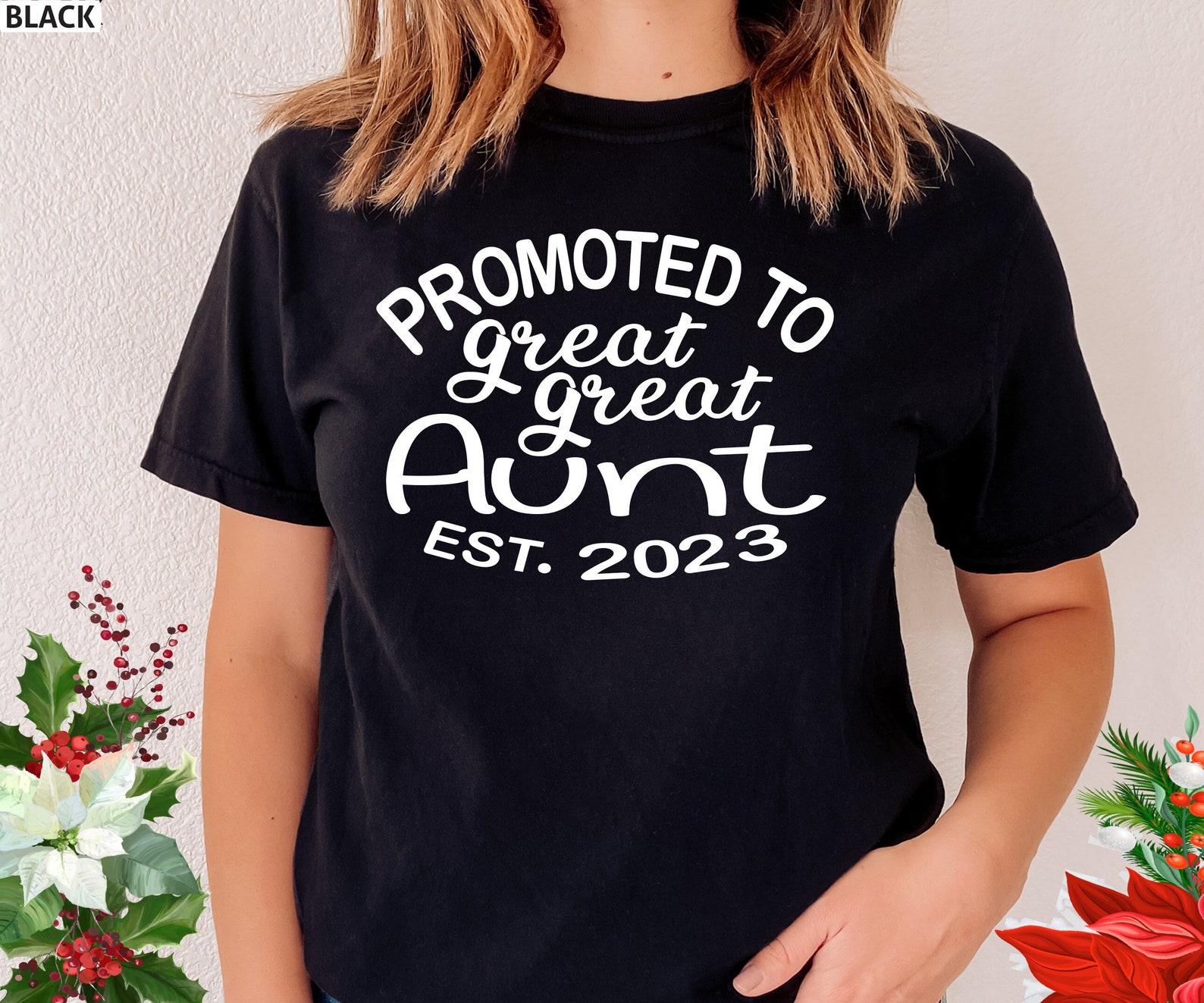Promoted to Great Great Aunt Shirt Great Great Aunt Shirt - Etsy