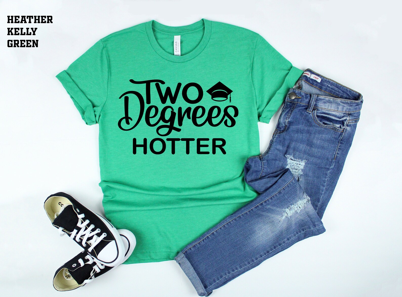 Two Degrees Hotter Shirt Graduation Cap Grad Cap Masters - Etsy