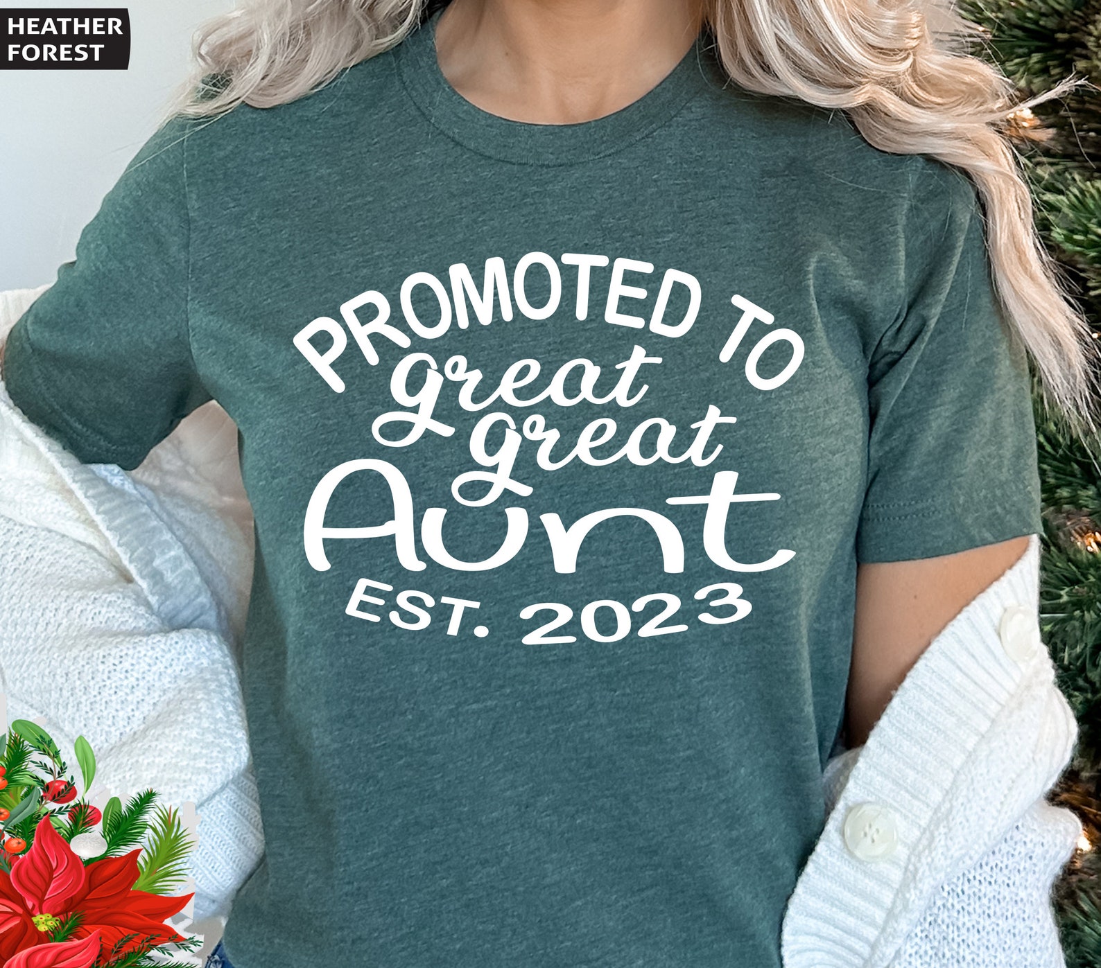 Promoted to Great Great Aunt Shirt Great Great Aunt Shirt - Etsy