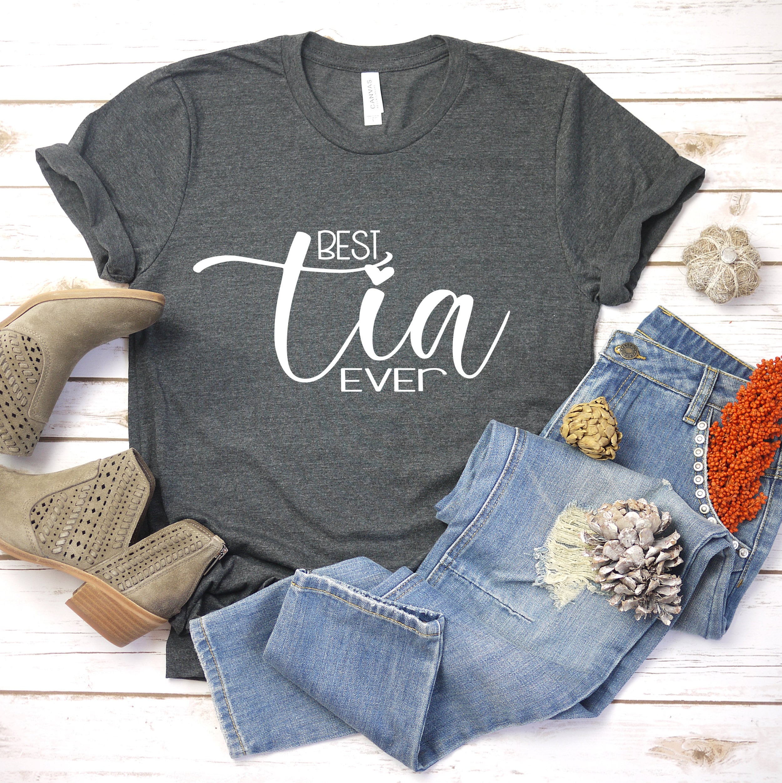 Best Tia Ever Shirt Tia shirt New Tia new aunt gift Proud | Etsy