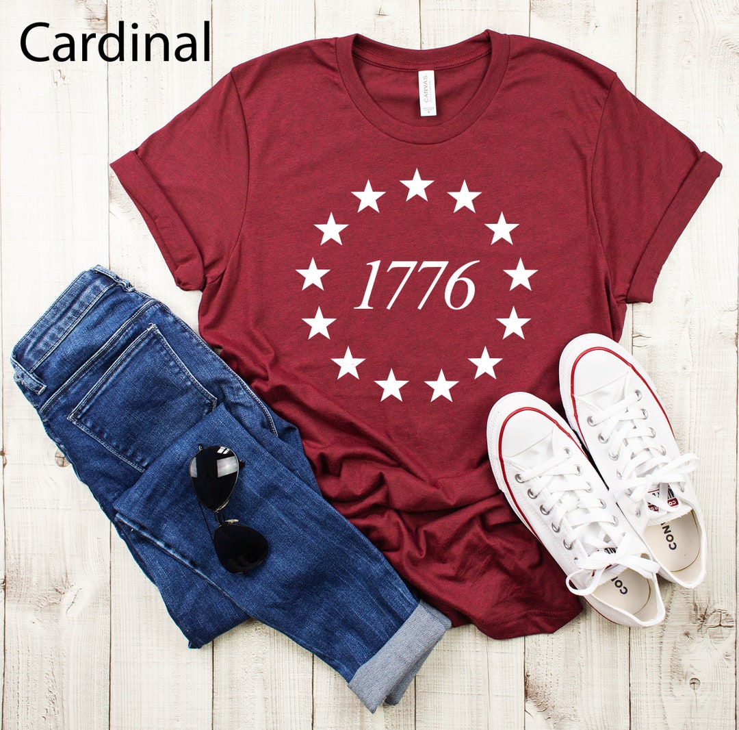 1776 Stars T-shirt: American Independence Day Veteran Shirt - Etsy