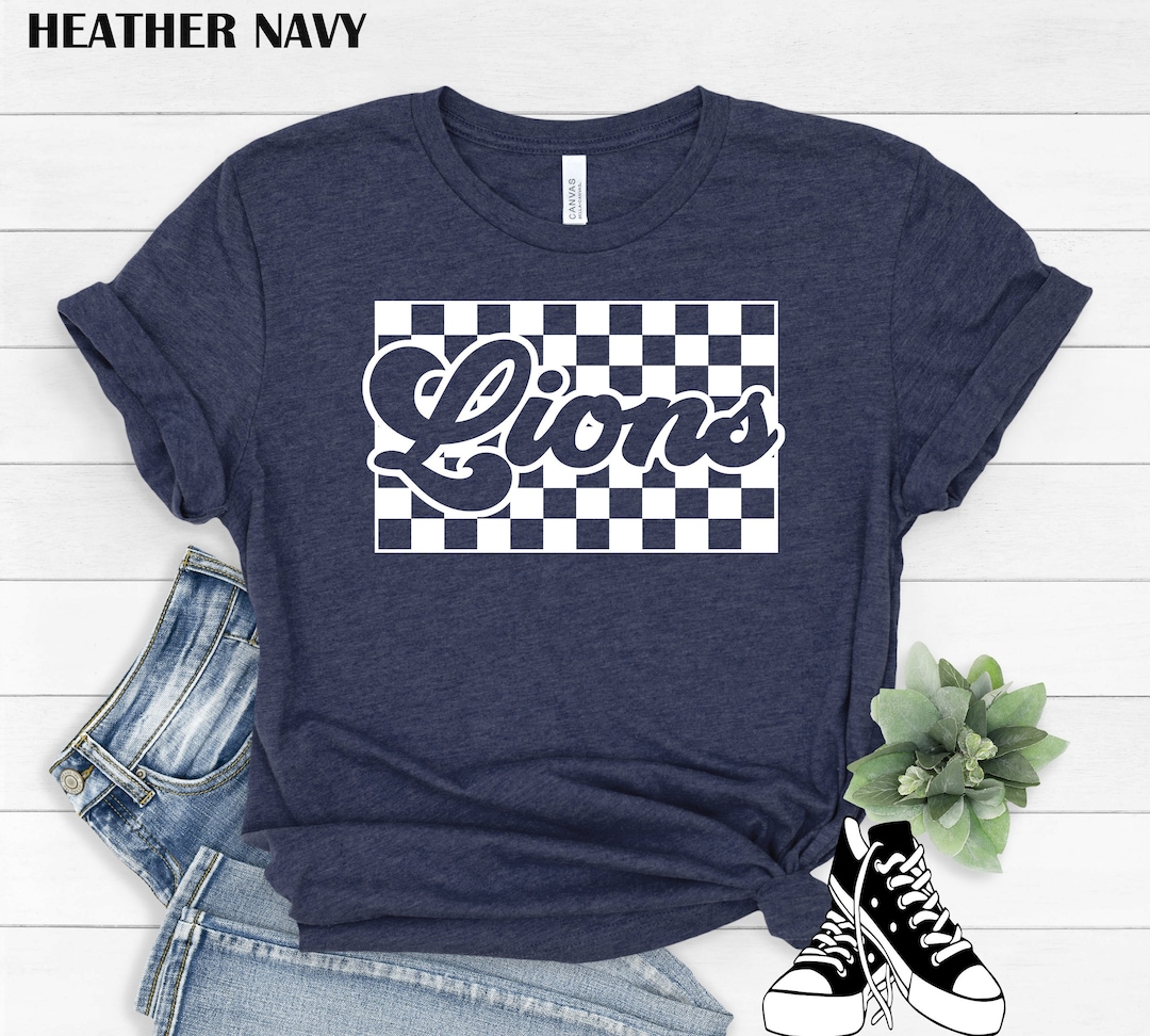 Lions Team Shirt, Lion Team Mascot Shirt, Lions Football Shirt, Lions ...