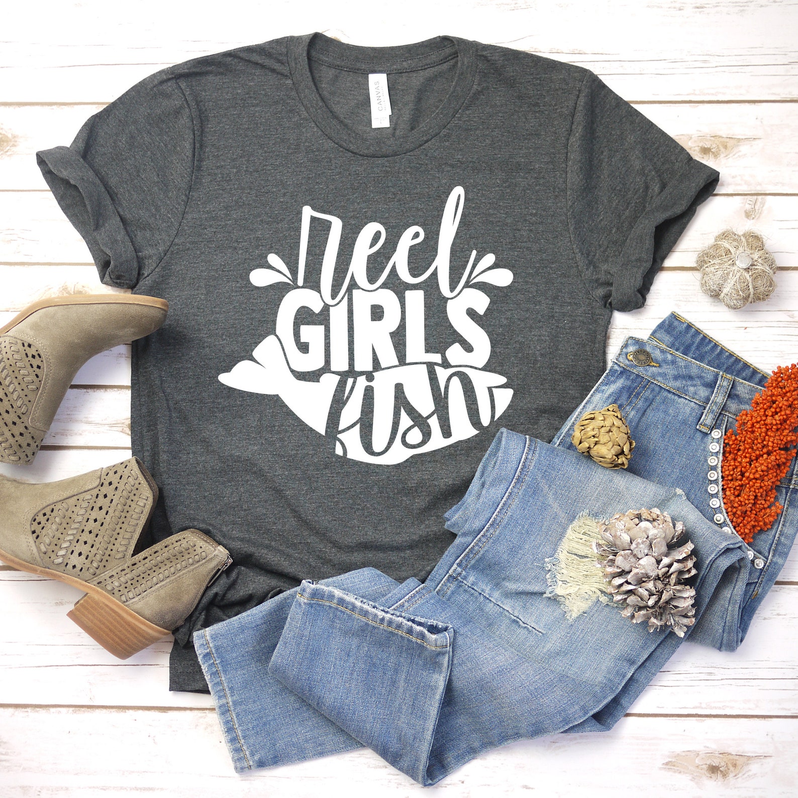 Reel Girls Fish Shirt Fishing Shirt Birthday Shirt Fishing - Etsy