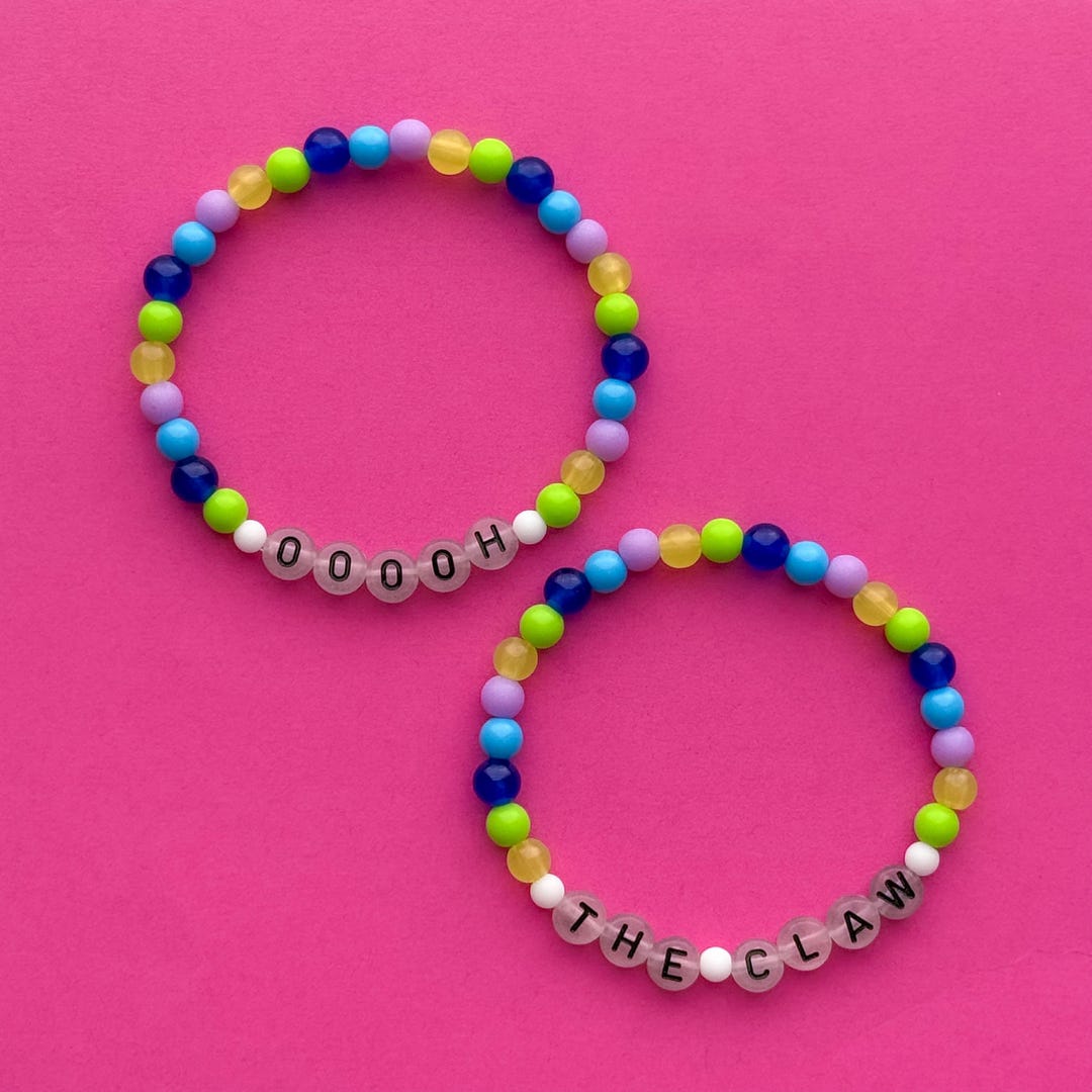 Oooh the Claw Glow Aliens Toy Story Beaded Bracelets - Etsy