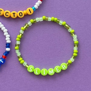 Ghostbusters Ecto 1 / Stay Puft / Slimer Beaded Bracelets - Etsy