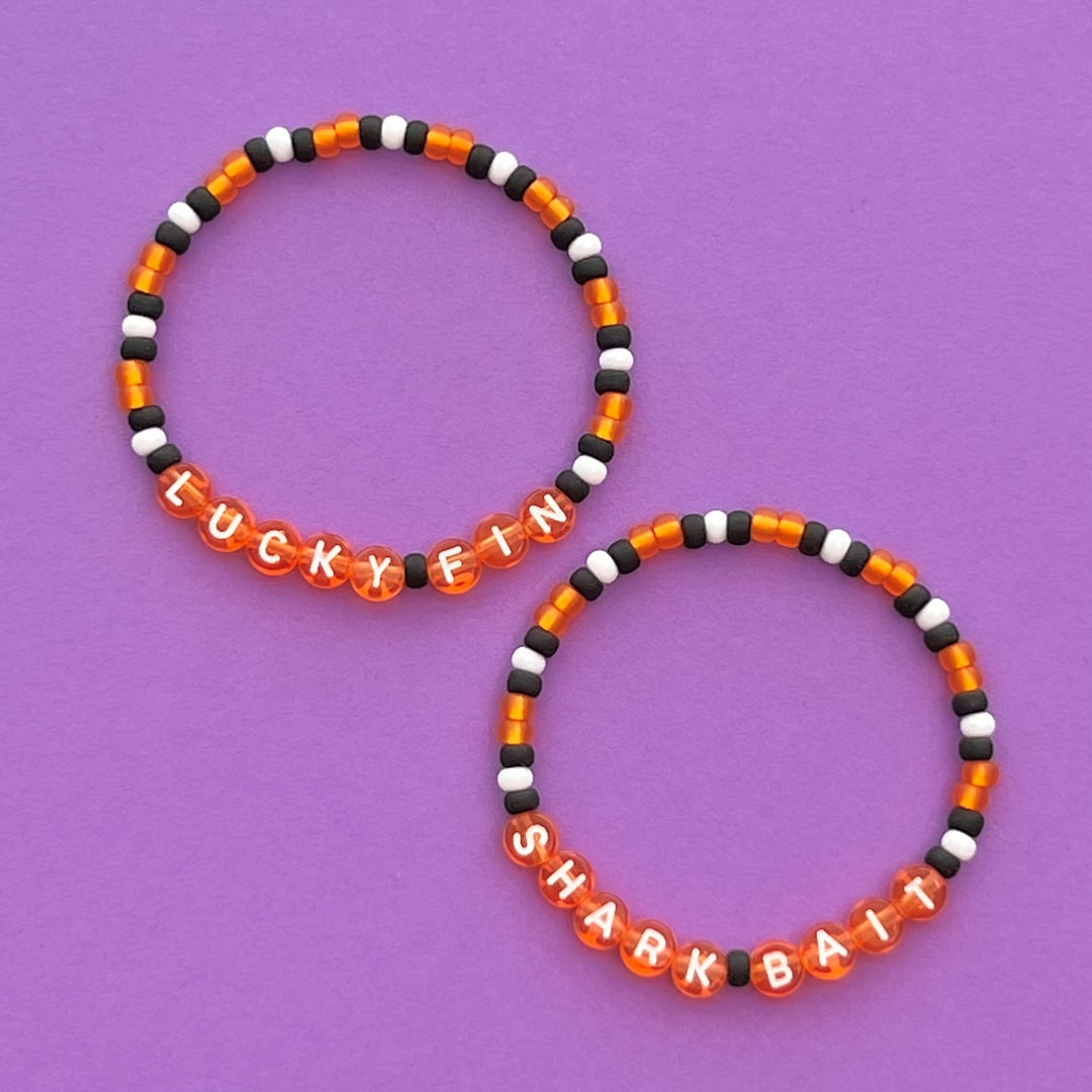 Finding Nemo Lucky Fin & Shark Bait Beaded Bracelets - Etsy