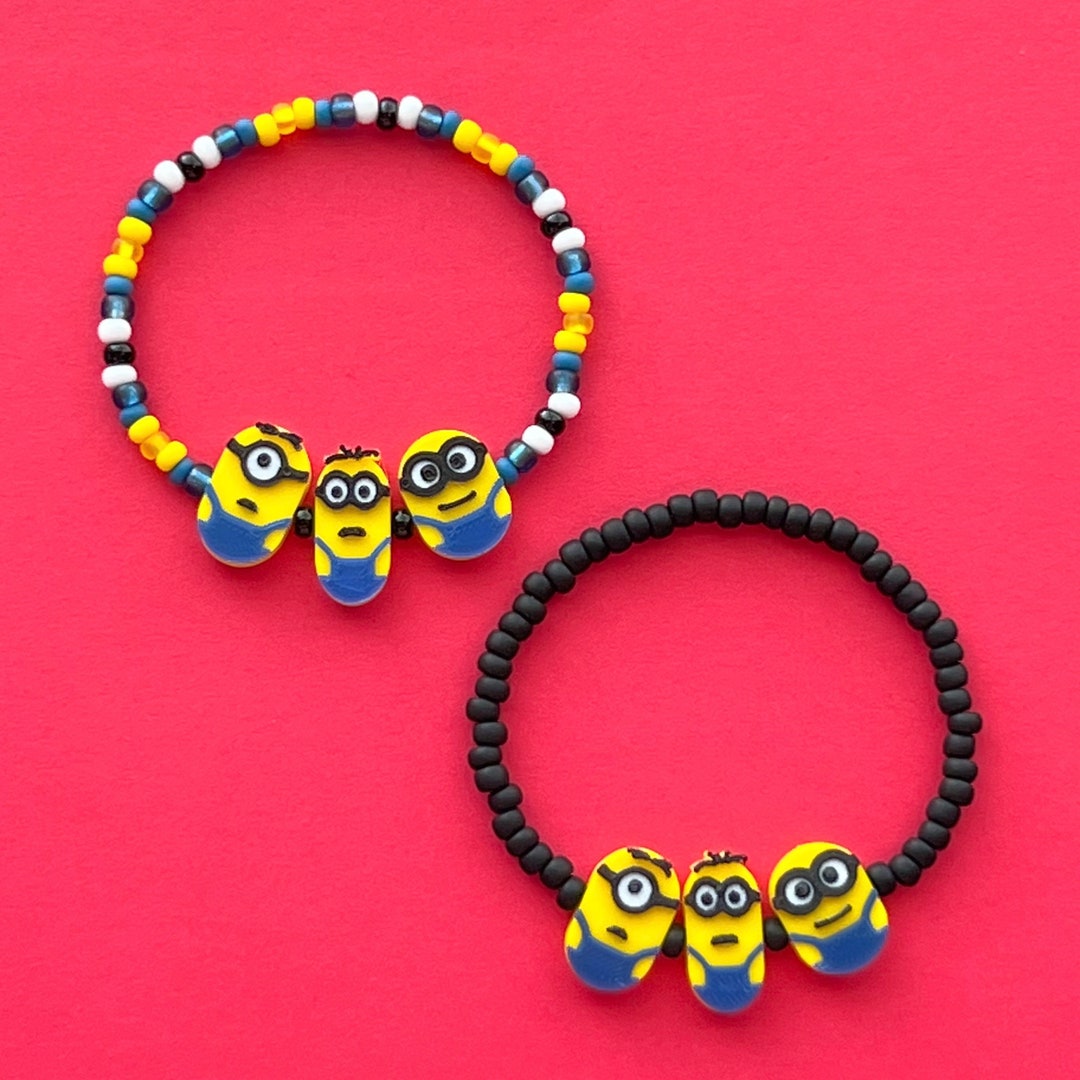 Minion Buddies Beaded Bracelet - Etsy