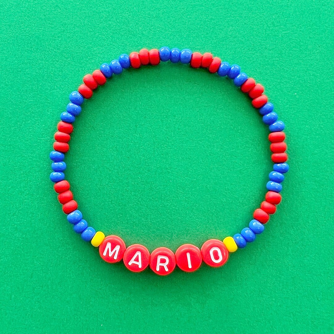 Super Mario Beaded Bracelet - Etsy