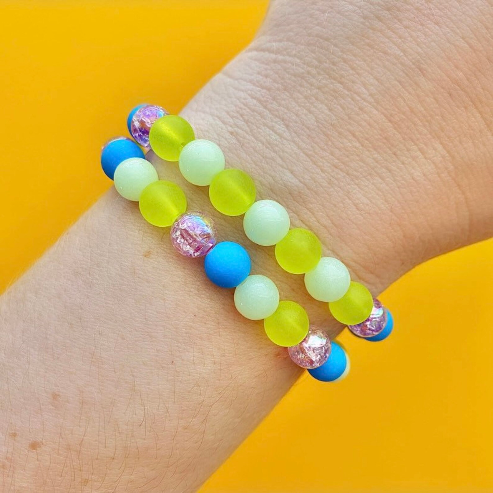 Toy Story Aliens Glow in the Dark Bubbleyay Beaded Bracelets - Etsy