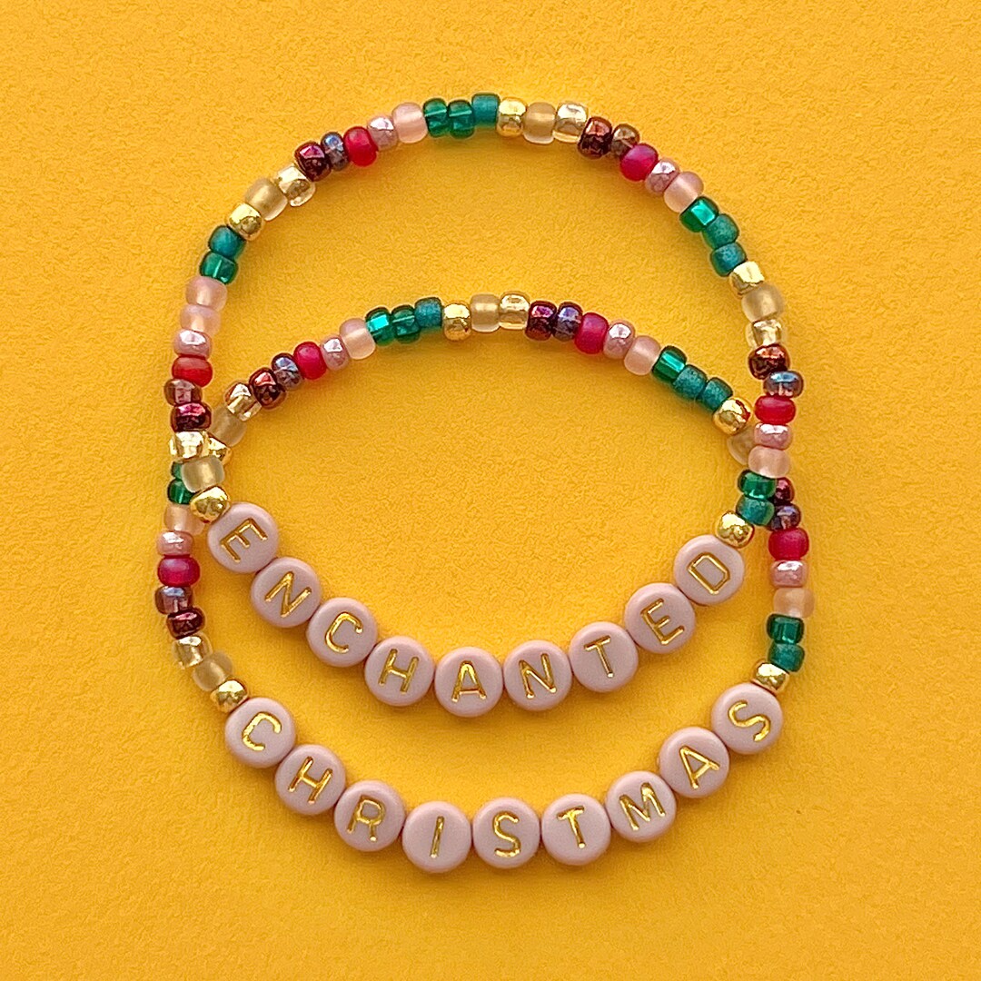 Enchanted Christmas Beaded Bracelets - Etsy