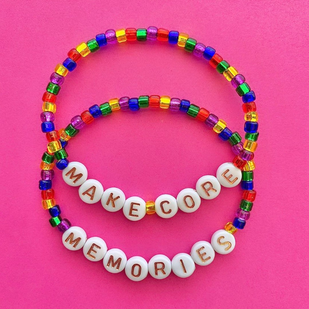 Inside Out Make Core Memories Beaded Bracelets - Etsy UK
