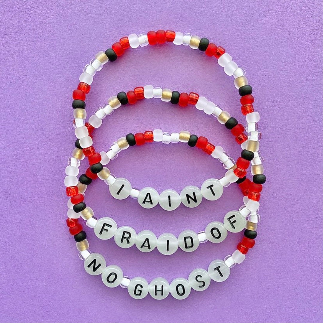 Ghostbusters I Ain’t Fraid of No Ghost Glow Beaded Bracelets - Etsy