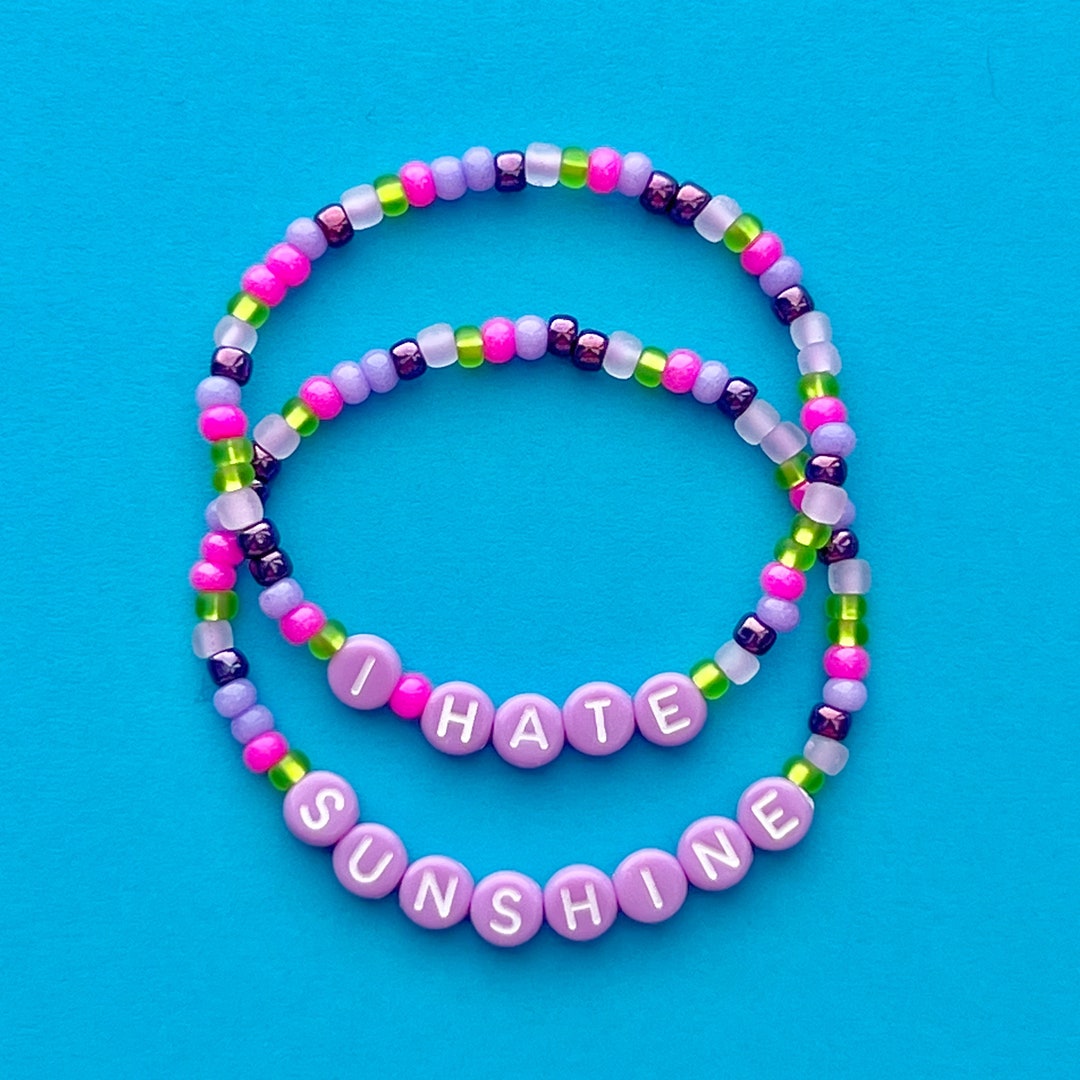 Sword in the Stone Madam Mim I Hate Sunshine Beaded Bracelets - Etsy
