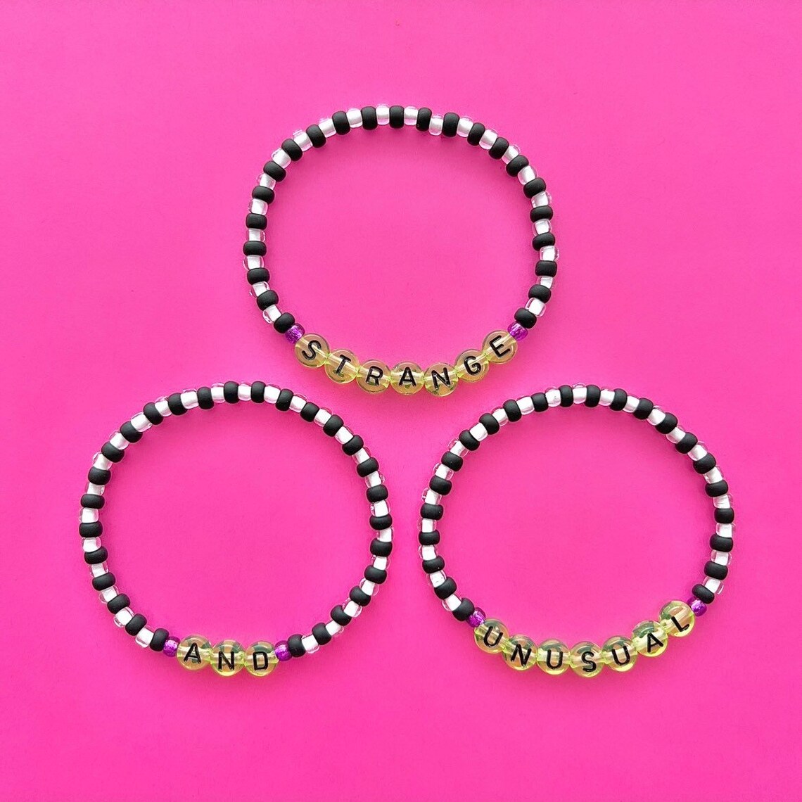Beetlejuice Strange and Unusual Beaded Bracelets - Etsy