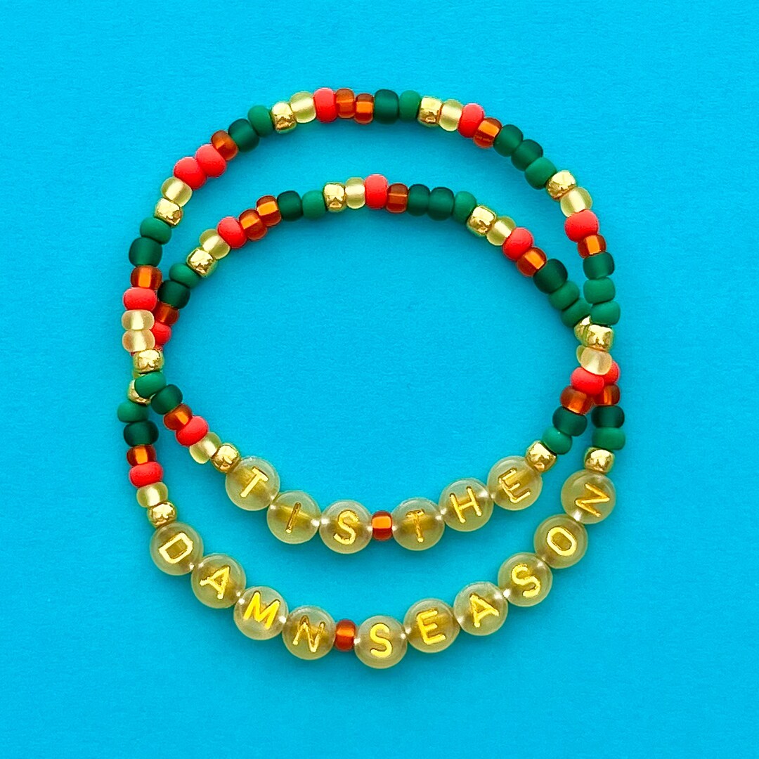 Taylor Swift Tis the Damn Season Beaded Bracelets - Etsy