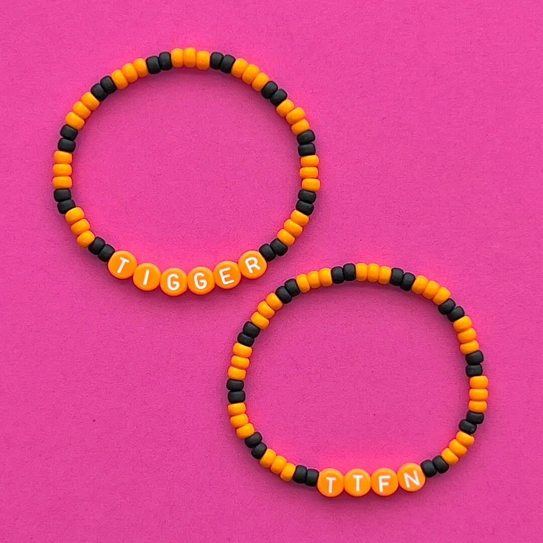 Tigger TTFN Winnie the Pooh Beaded Bracelets - Etsy