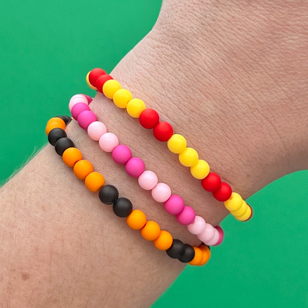 Winne the Pooh Piglet Tigger Midi Bubble Beaded Bracelets - Etsy