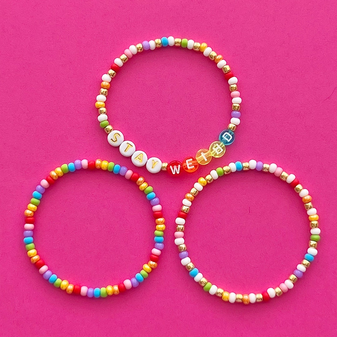 Stay Weird Beaded Bracelets - Etsy