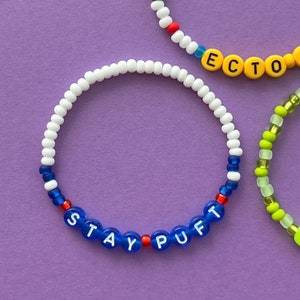 Ghostbusters Ecto 1 / Stay Puft / Slimer Beaded Bracelets - Etsy