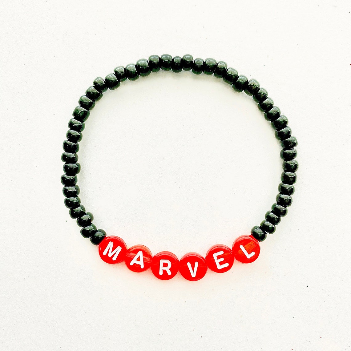 Marvel Logo Beaded Bracelet | Etsy
