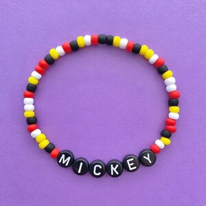 Mickey Mouse / Hiya Pal / Oh Boy Beaded Bracelets - Etsy