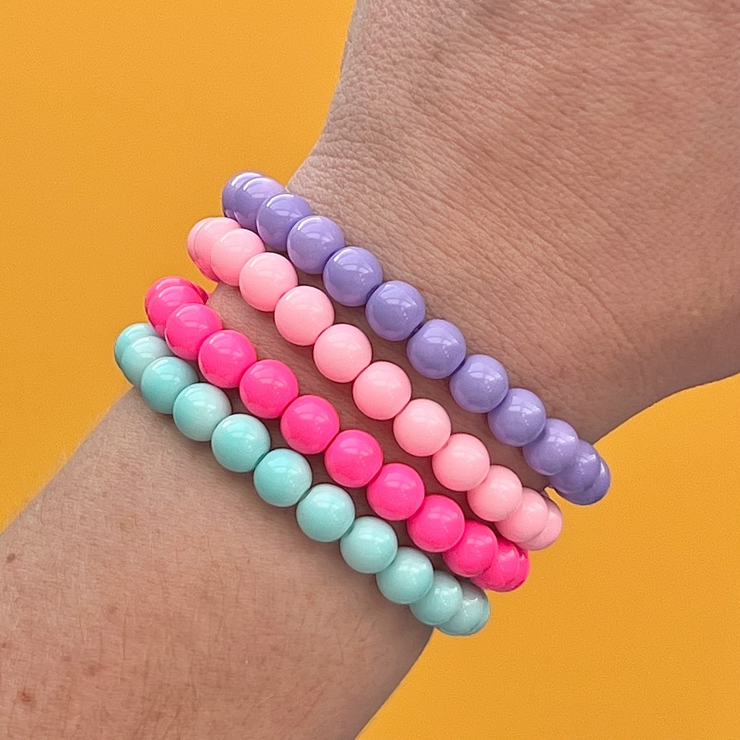 Candy Glass Bubbleyay Beaded Bracelets - Etsy