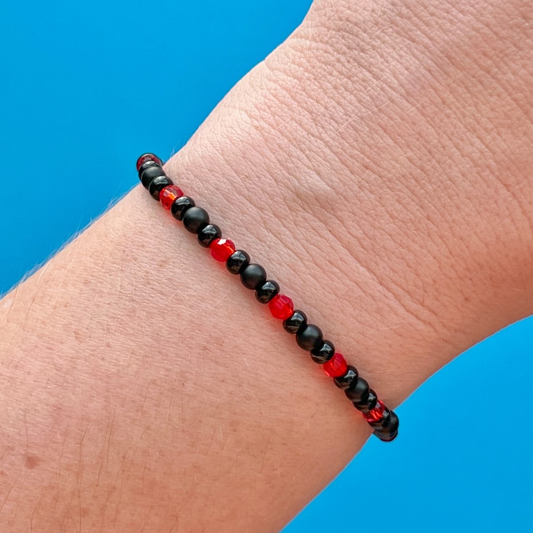 Star Wars Sith Crystal All Bead Bracelet - Etsy
