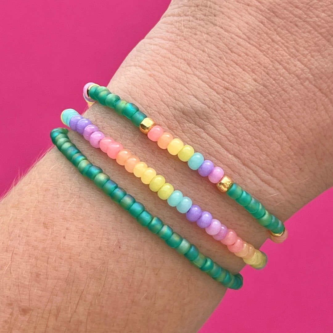 Peter Pan Neverland Rainbow All Bead Beaded Bracelets - Etsy