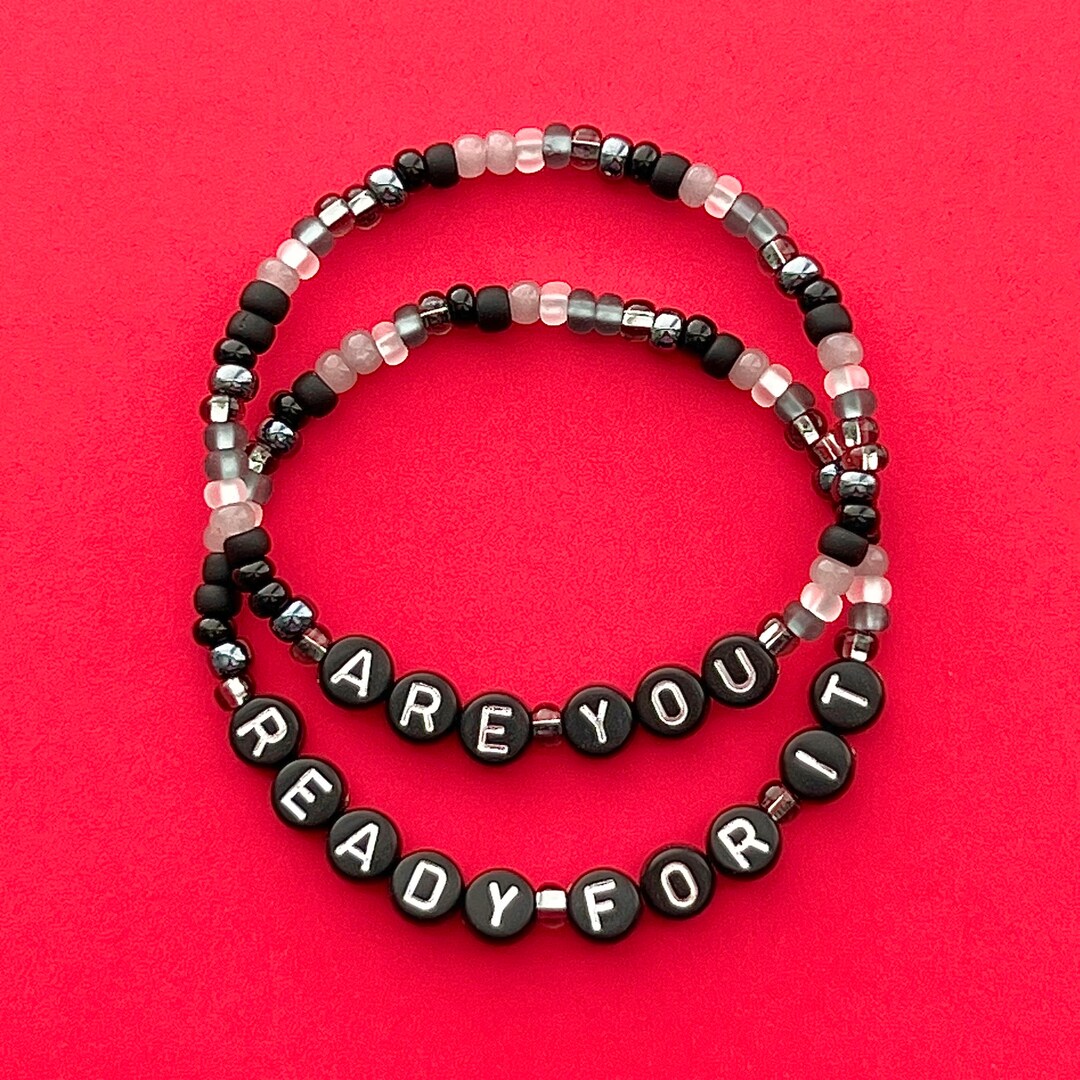 Taylor Swift Reputation Are You Ready for It Beaded Bracelets - Etsy