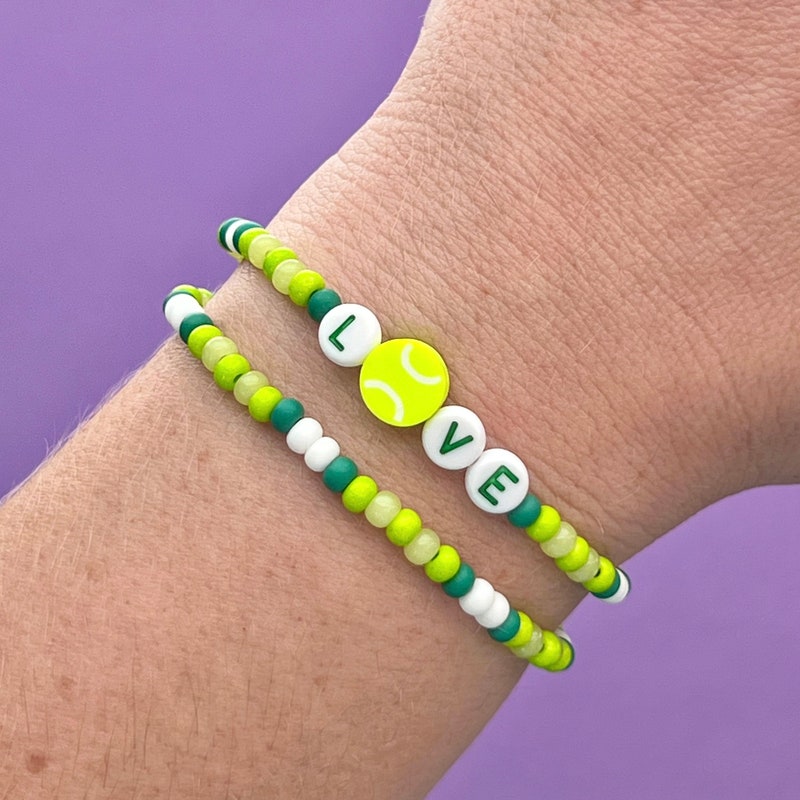Tennis Clay Bead Bracelet - Etsy