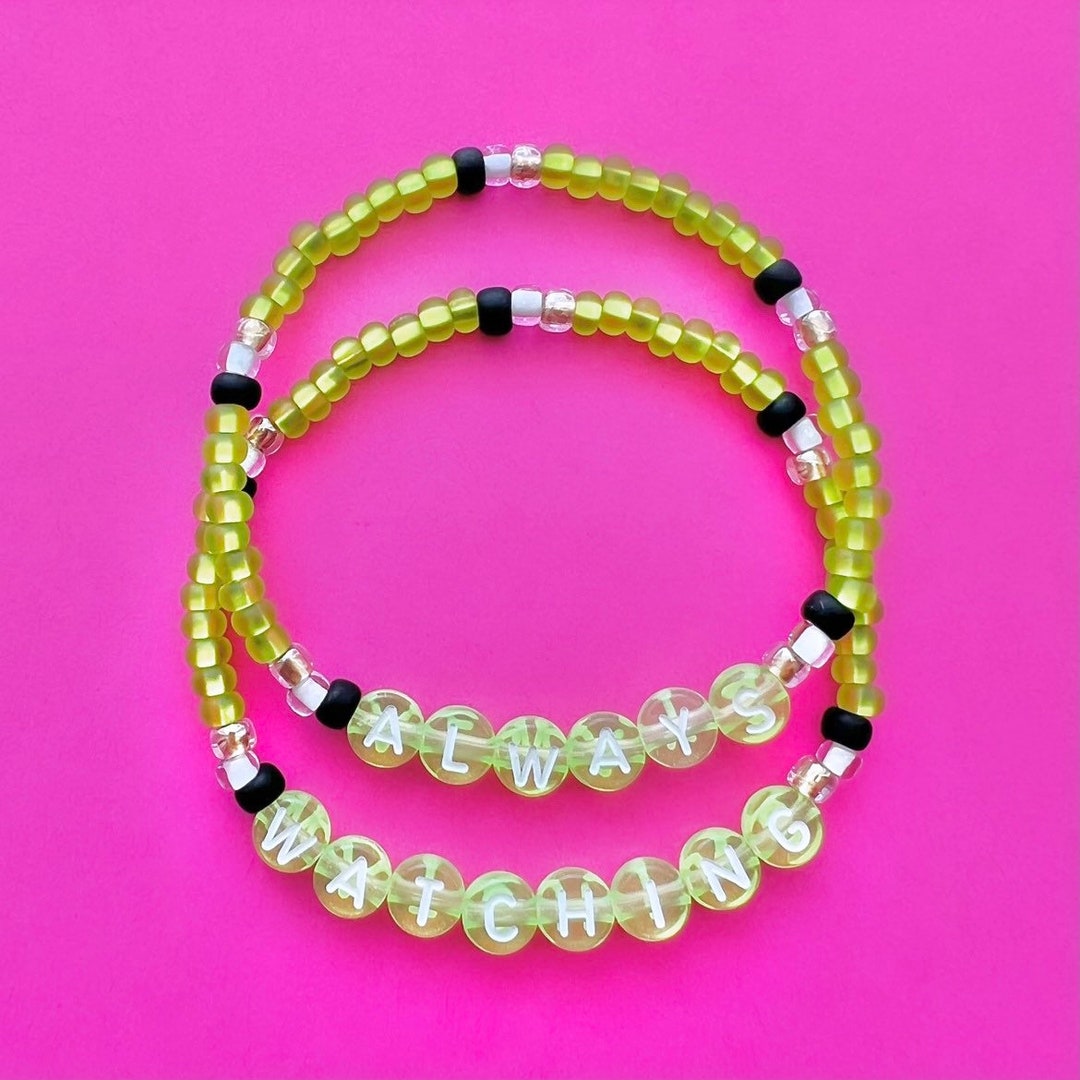 Monsters Inc Always Watching Beaded Bracelets - Etsy
