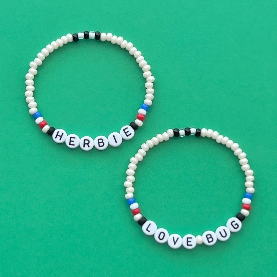 Herbie the Love Bug Beaded Bracelets - Etsy
