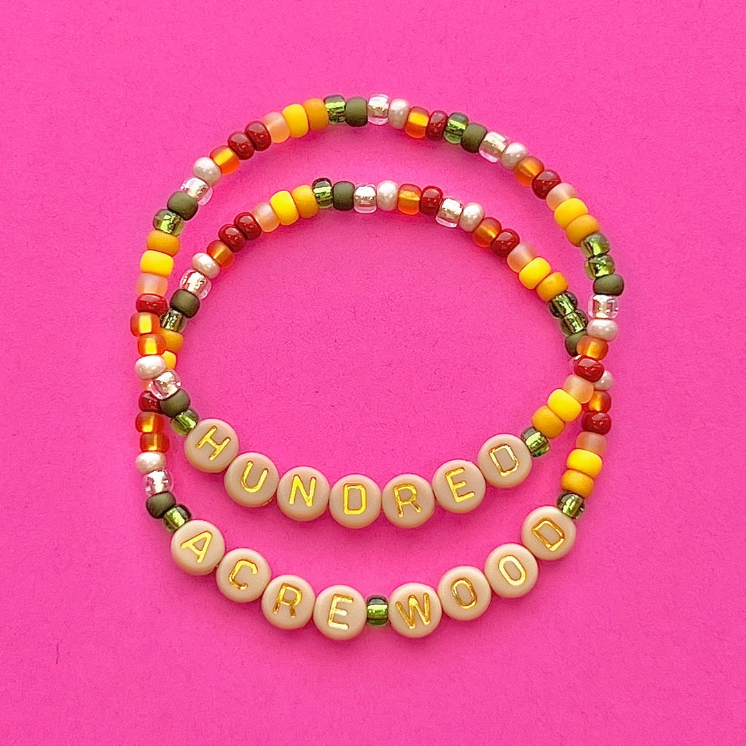 Winnie the Pooh Hundred Acre Wood Beaded Bracelets - Etsy