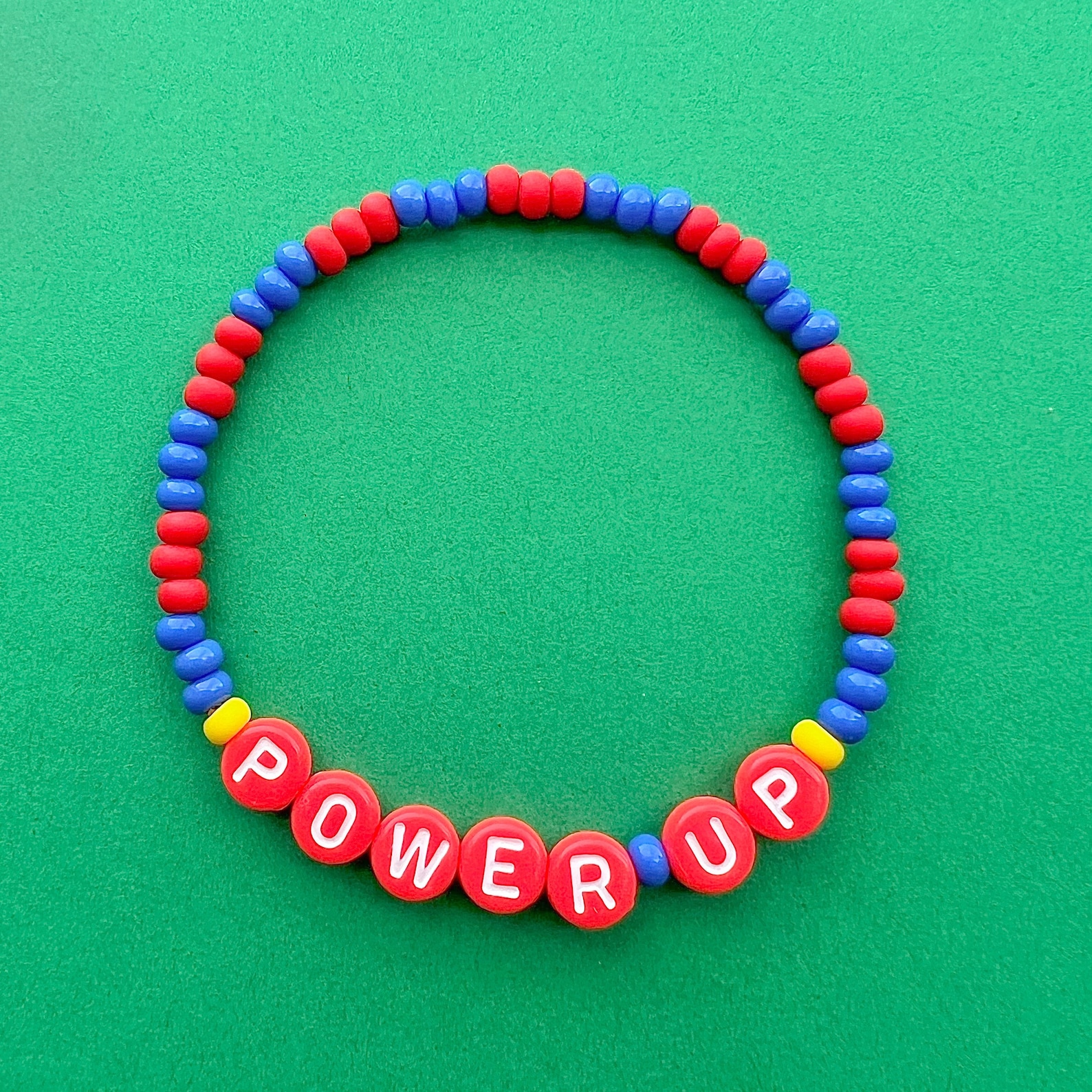 Super Mario Level up and Power up Beaded Bracelets - Etsy