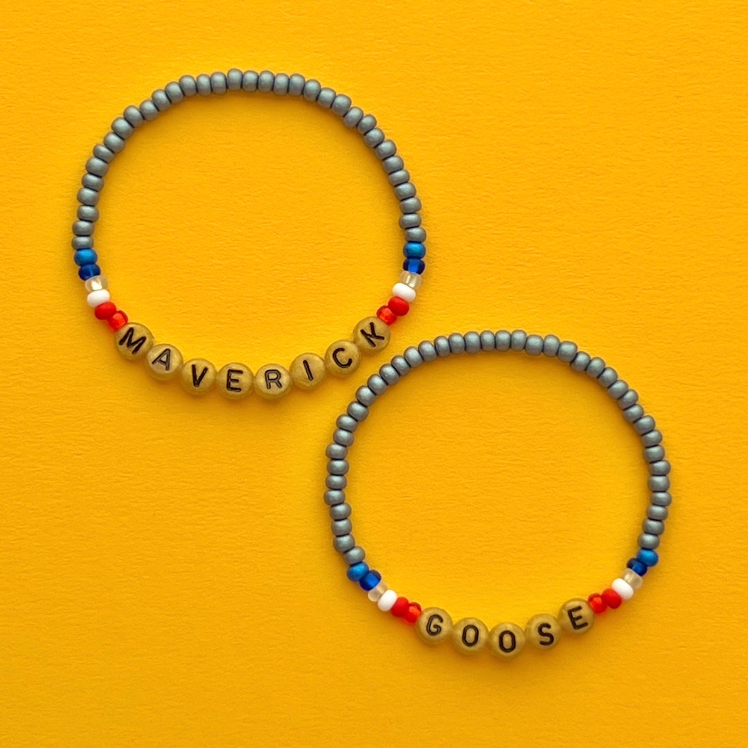 Top Gun Maverick & Goose Beaded Bracelets - Etsy