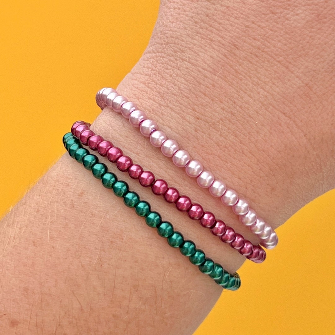 Enchanted Mini Pearls Beaded Bracelets - Etsy