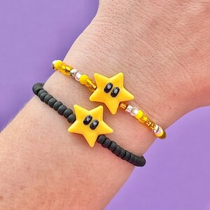 Super Mario Star Beaded Bracelet - Etsy