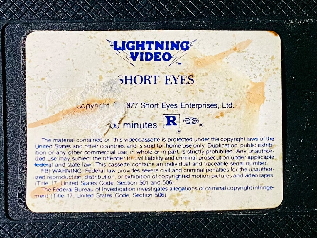 Short Eyes (vintage Exploitation Vhs) - Etsy